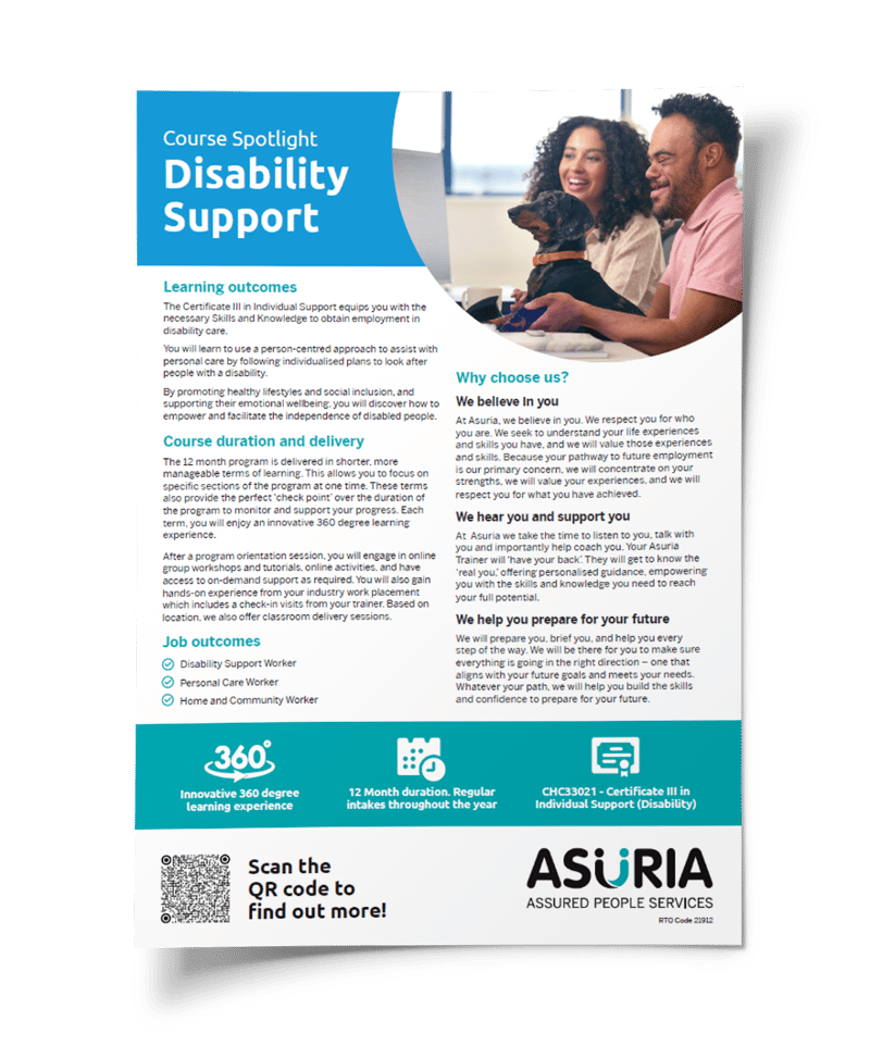 Course - Certificate III in Individual Support (Disability) CHC33021